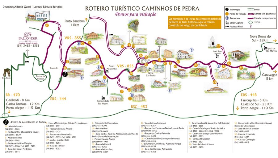 Caminhos de Pedra, Bento Gonçalves: Dicas, mapa e paradas imperdíveis ...